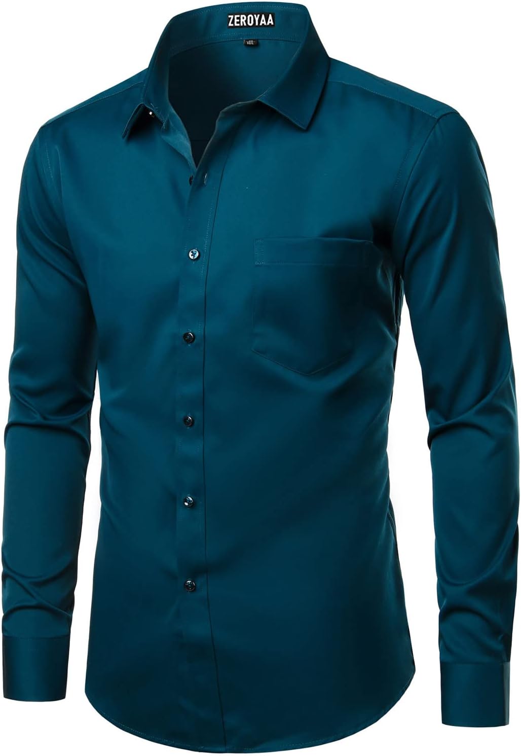 ZEROYAA Formal Dress Shirts | Slim Fit Long Sleeve | Boardroom Ready ...